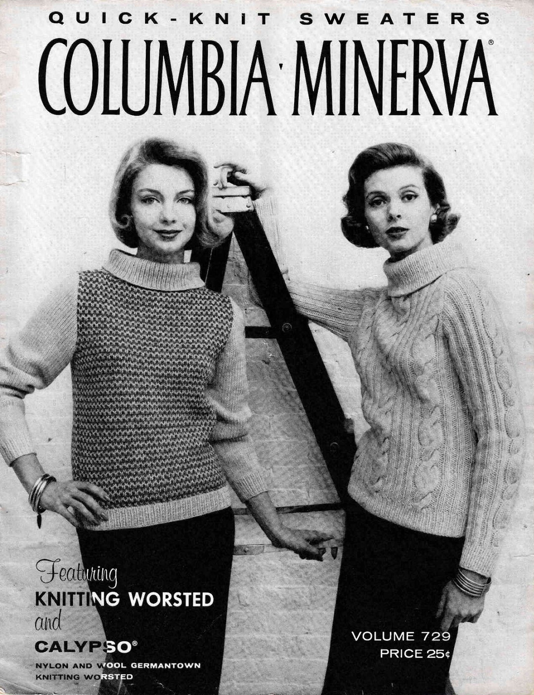 50's Columbia-minerva Quick Knit Sweaters Vol 729, Digital Knitting ...