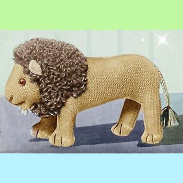 Knitted Lion - Etsy