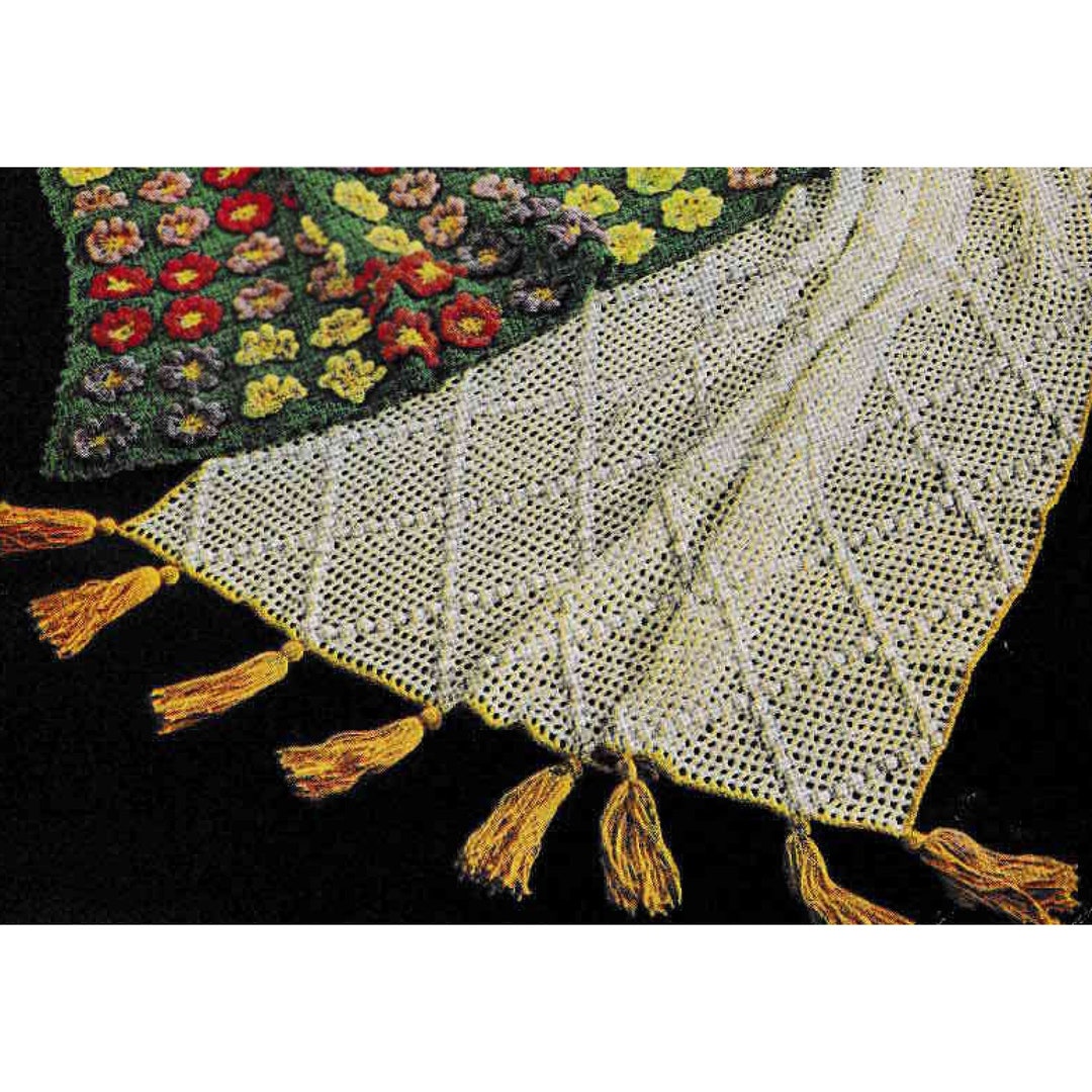 1970s Diamond Popcorn Crochet Afghan Pattern (digital Pattern) - Etsy