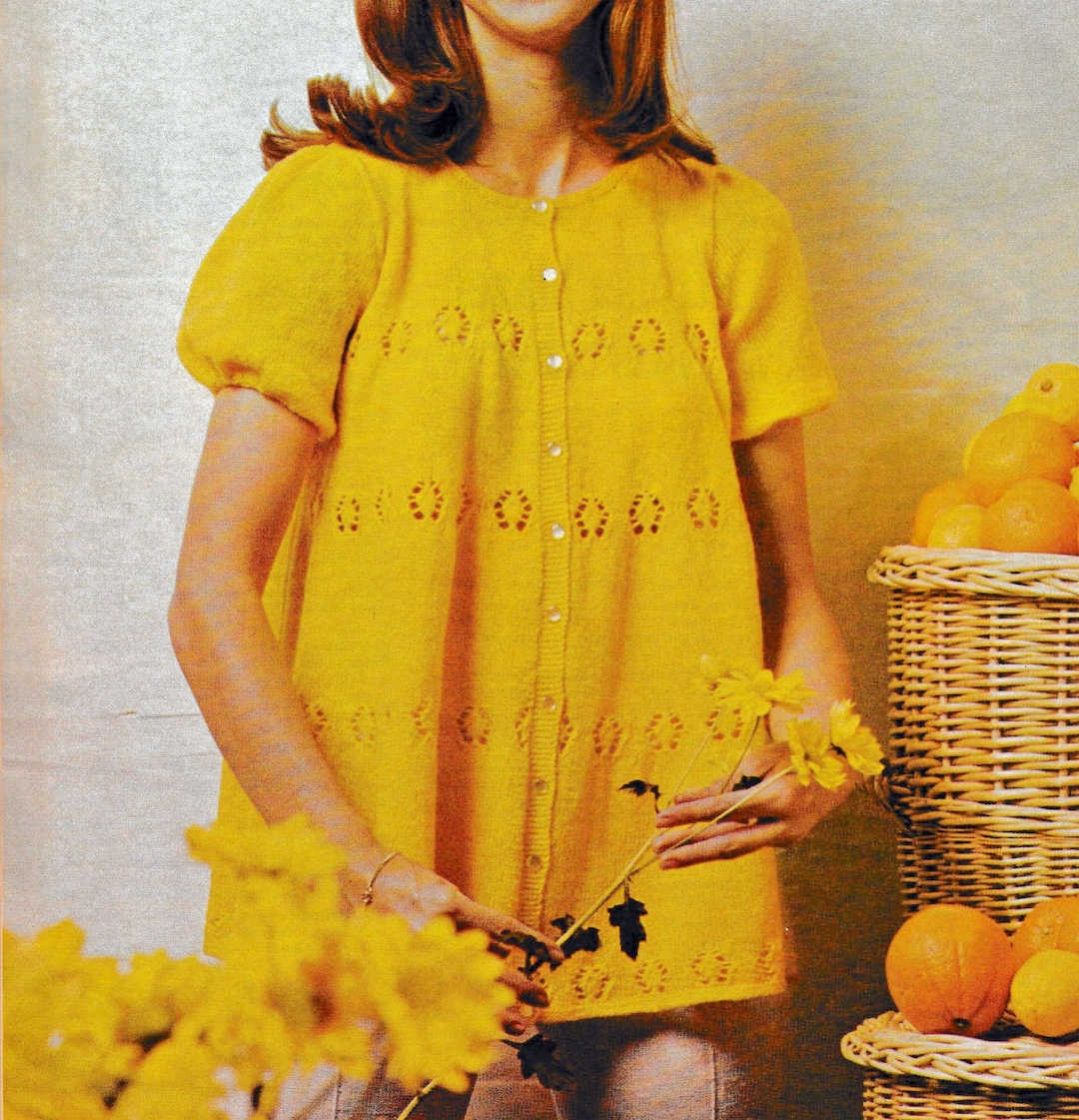 Women's Smock Top Knitting Pattern, Digital Knitting Pattern - Etsy