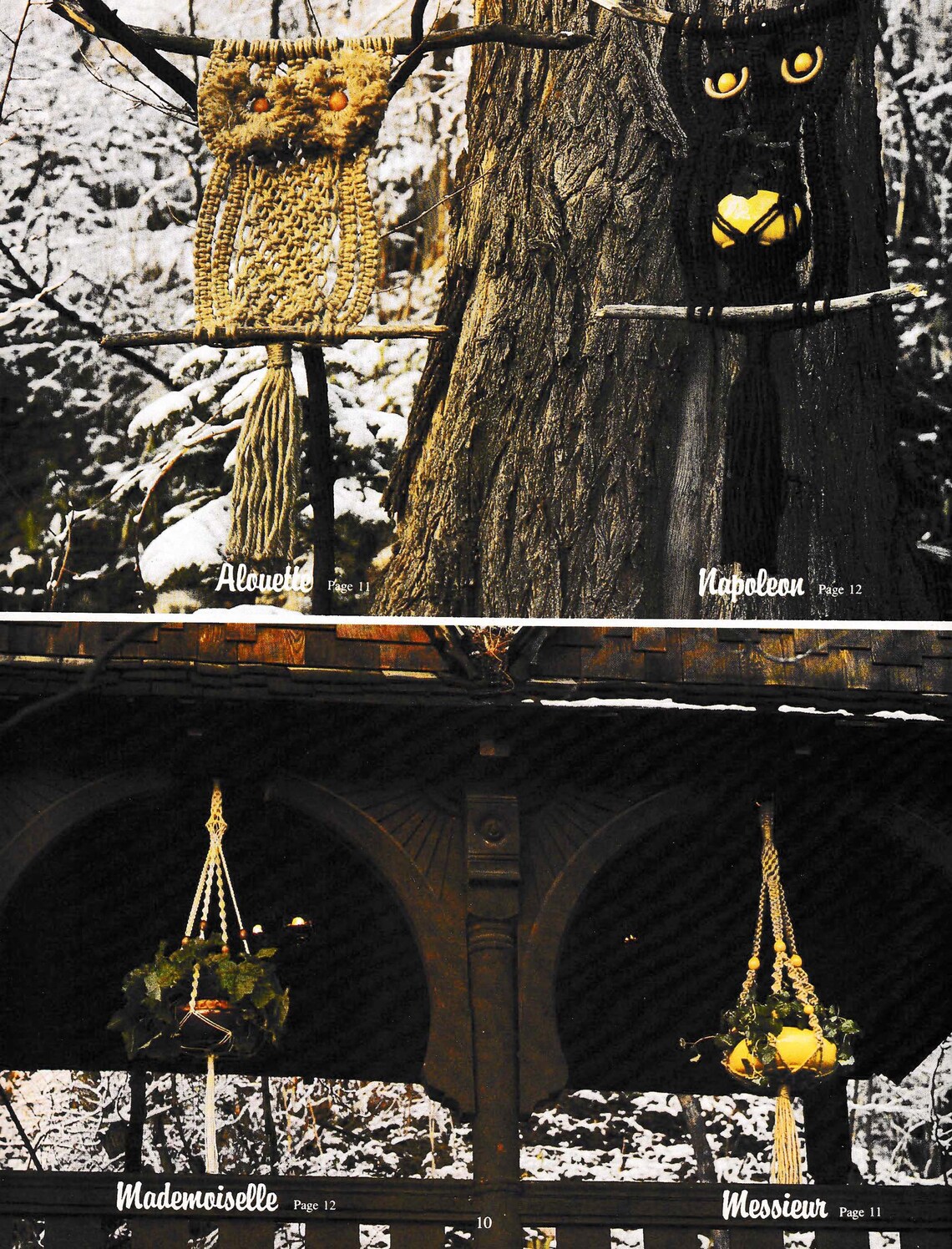 Macrame Elegance II Patterns to Make Vintage Macrame Plant | Etsy