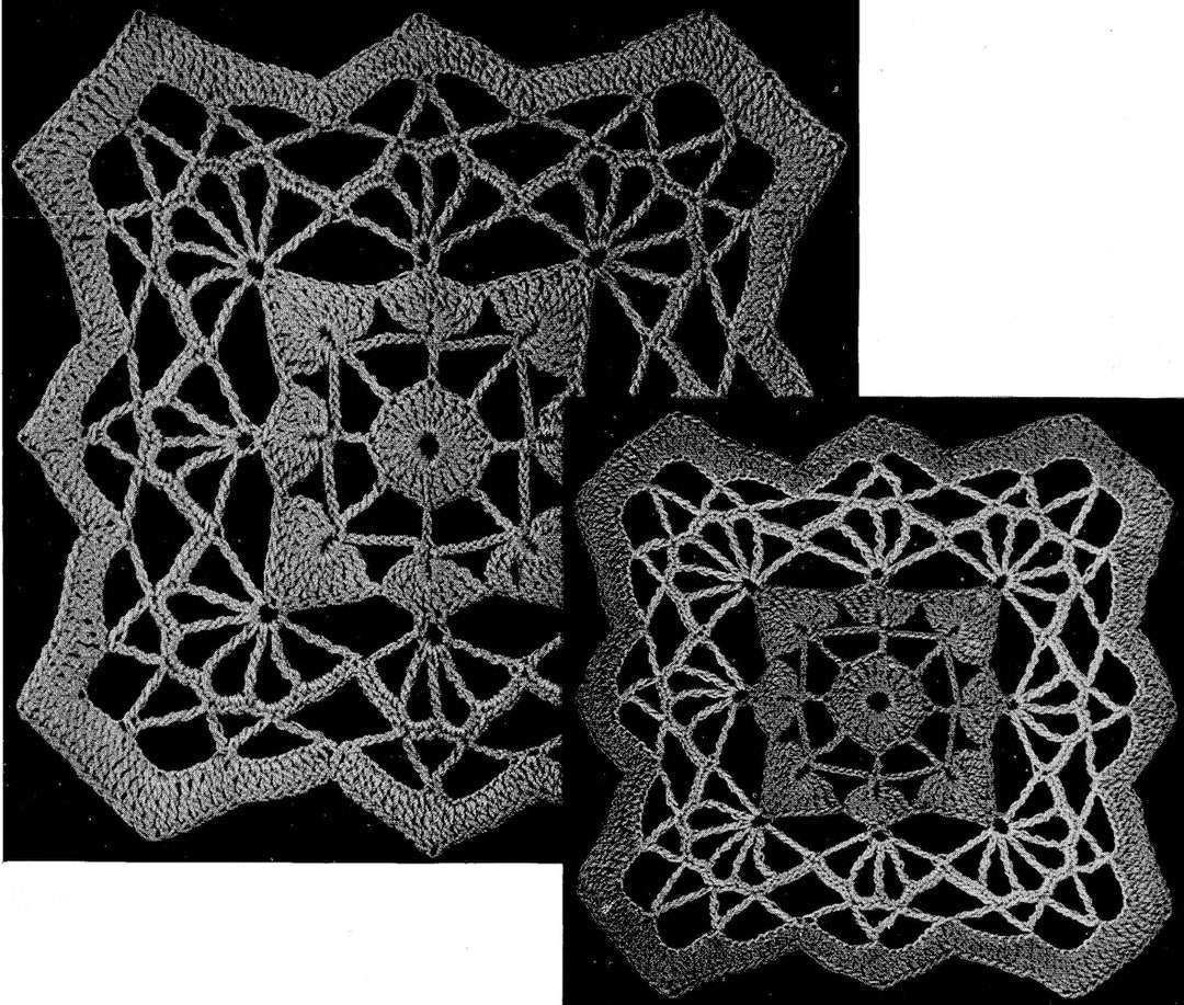 Trellis Crochet Motif Pattern: Vintage Style (digital Pattern) - Etsy
