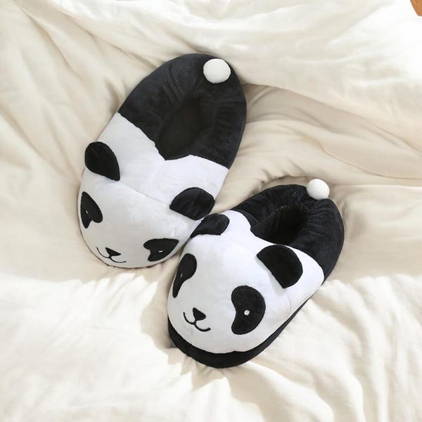 Panda Slippers - Etsy