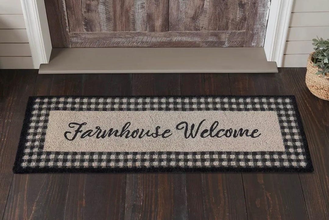 Farmhouse Decor, Farmhouse Welcome Rug, Welcome to the Roost Door Mat ...