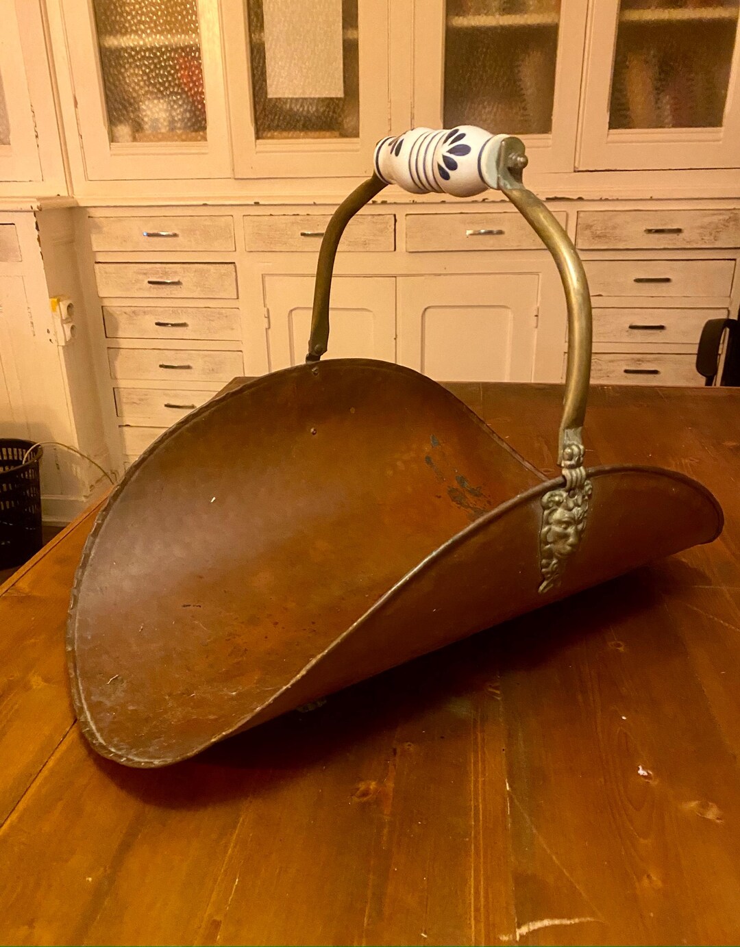 Antique Copper Log Holder From the 1940s - Etsy