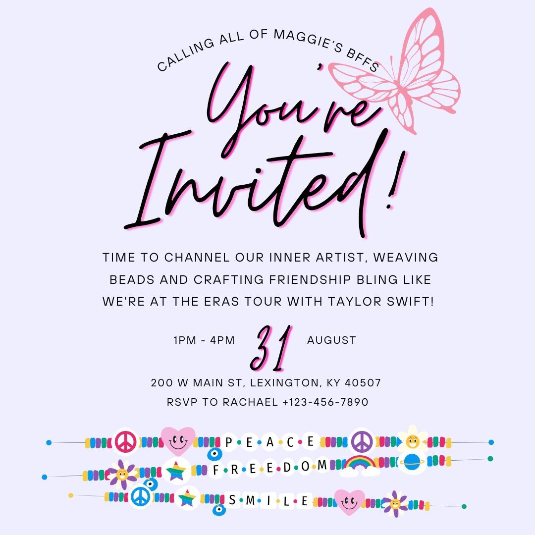 Taylor Swift Birthday Party, Invitation, Birthday Invitation, Swifty ...