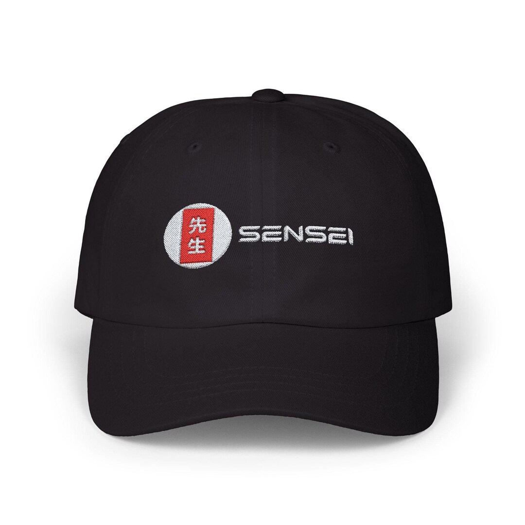 Embroidered Sensei Japanese Writing Classic Dad Cap, Japanese Alphabet ...