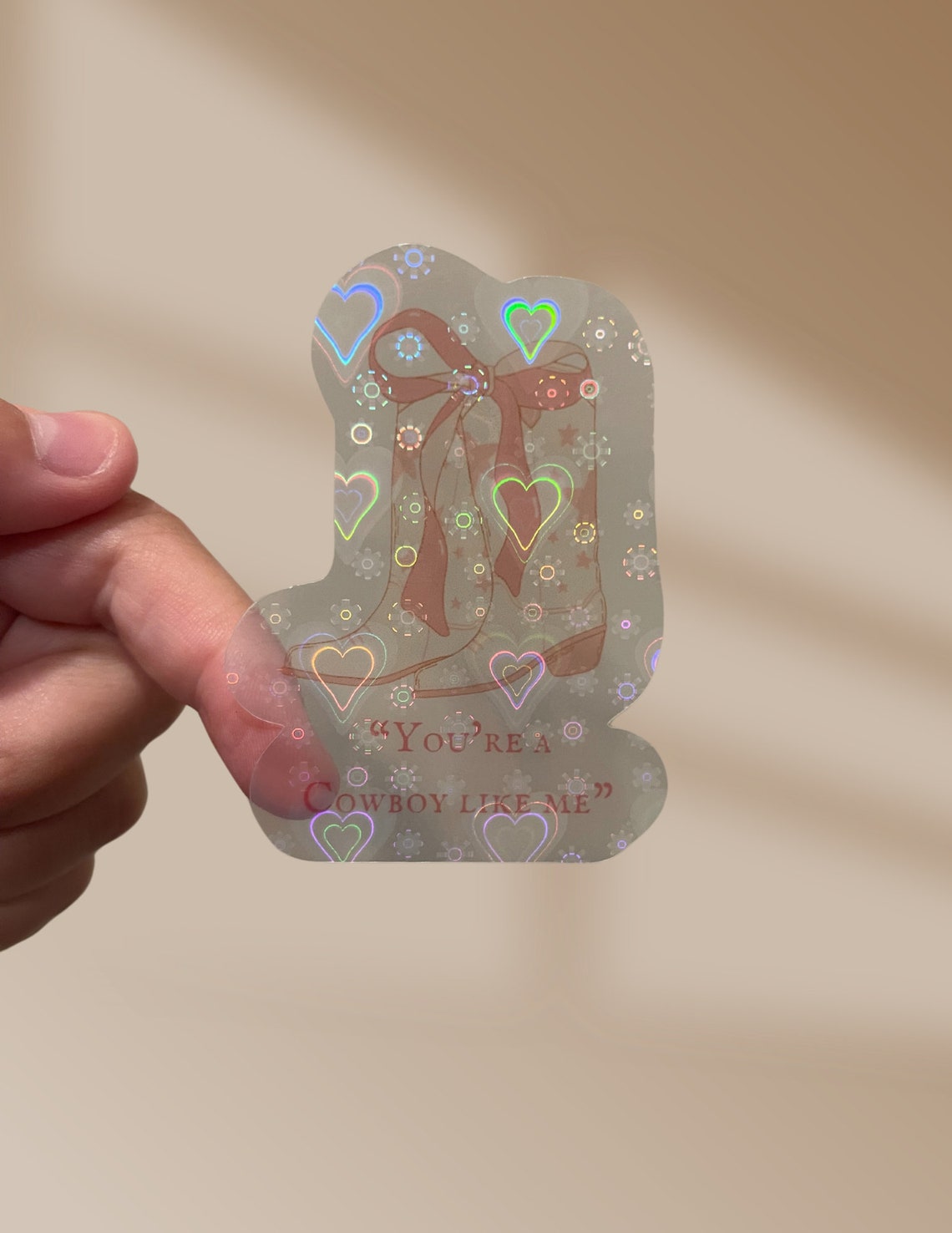 Cowboy Like Me Sticker, TS Themed Sticker, TS Aesthetic Sticker, Lyric ...