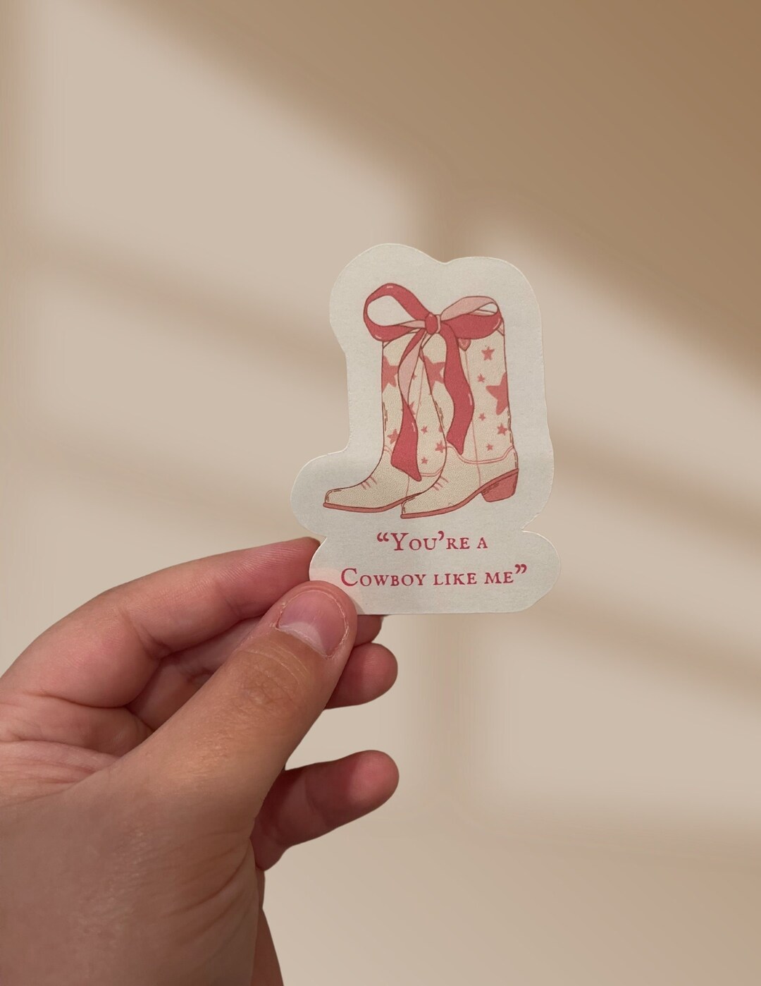 Cowboy Like Me Sticker, TS Themed Sticker, TS Aesthetic Sticker, Lyric ...