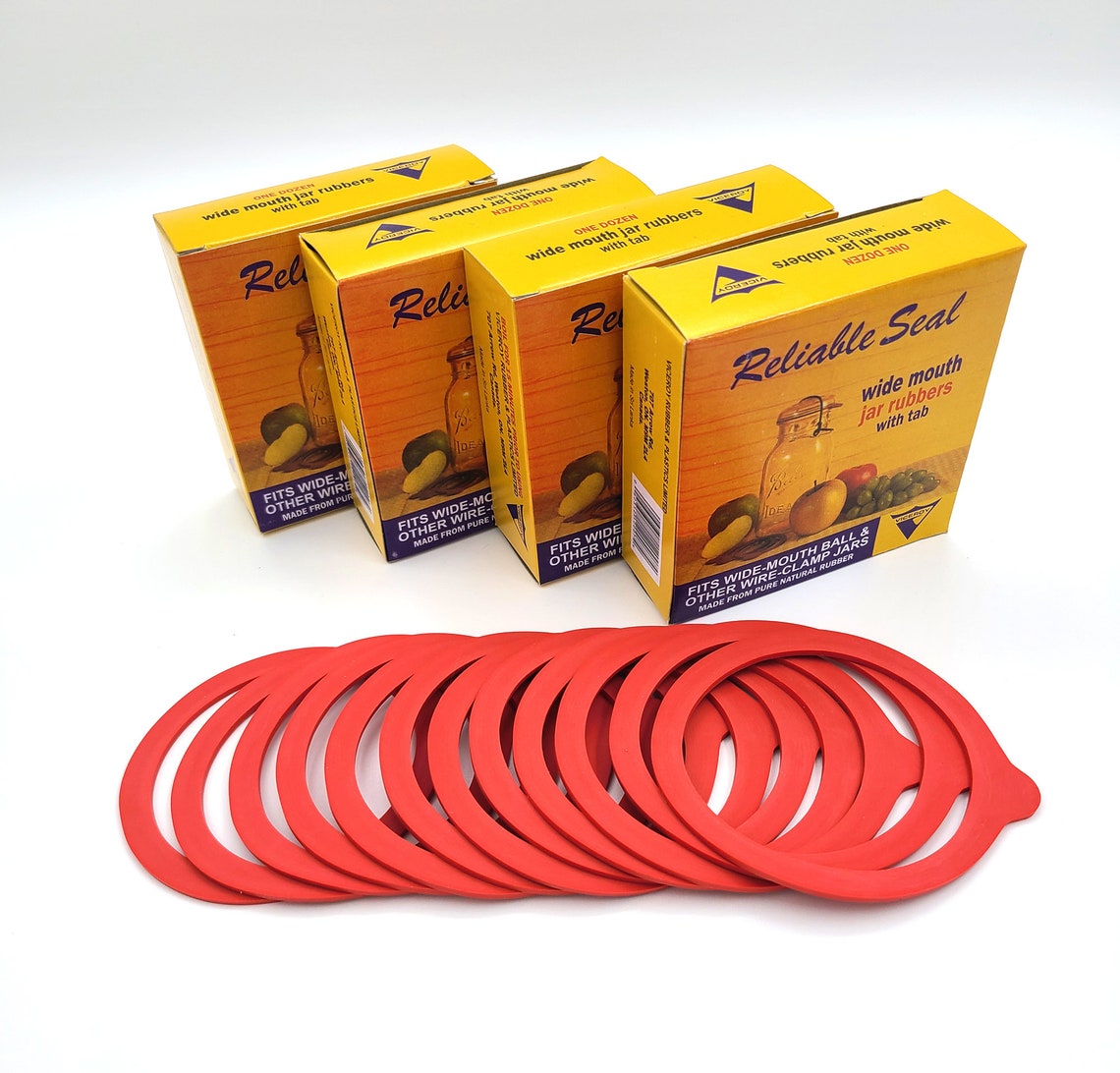 Canning Jar Seal Bundle Includes 48 Wide Mouth Viceroy Jar Rubbers With ...