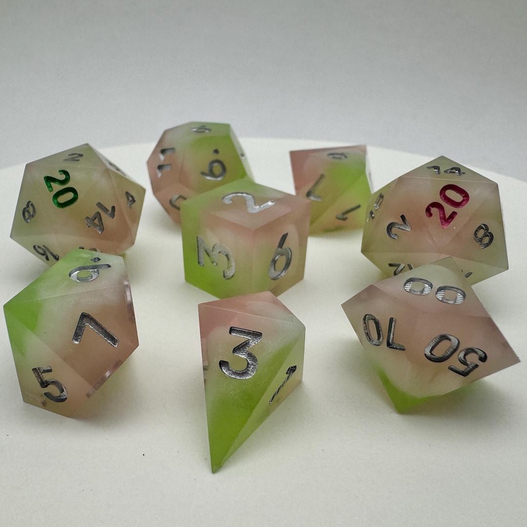 Two BEST Friends (wicked-inspired) Dice Set - Handmade, Resin, Sharp ...