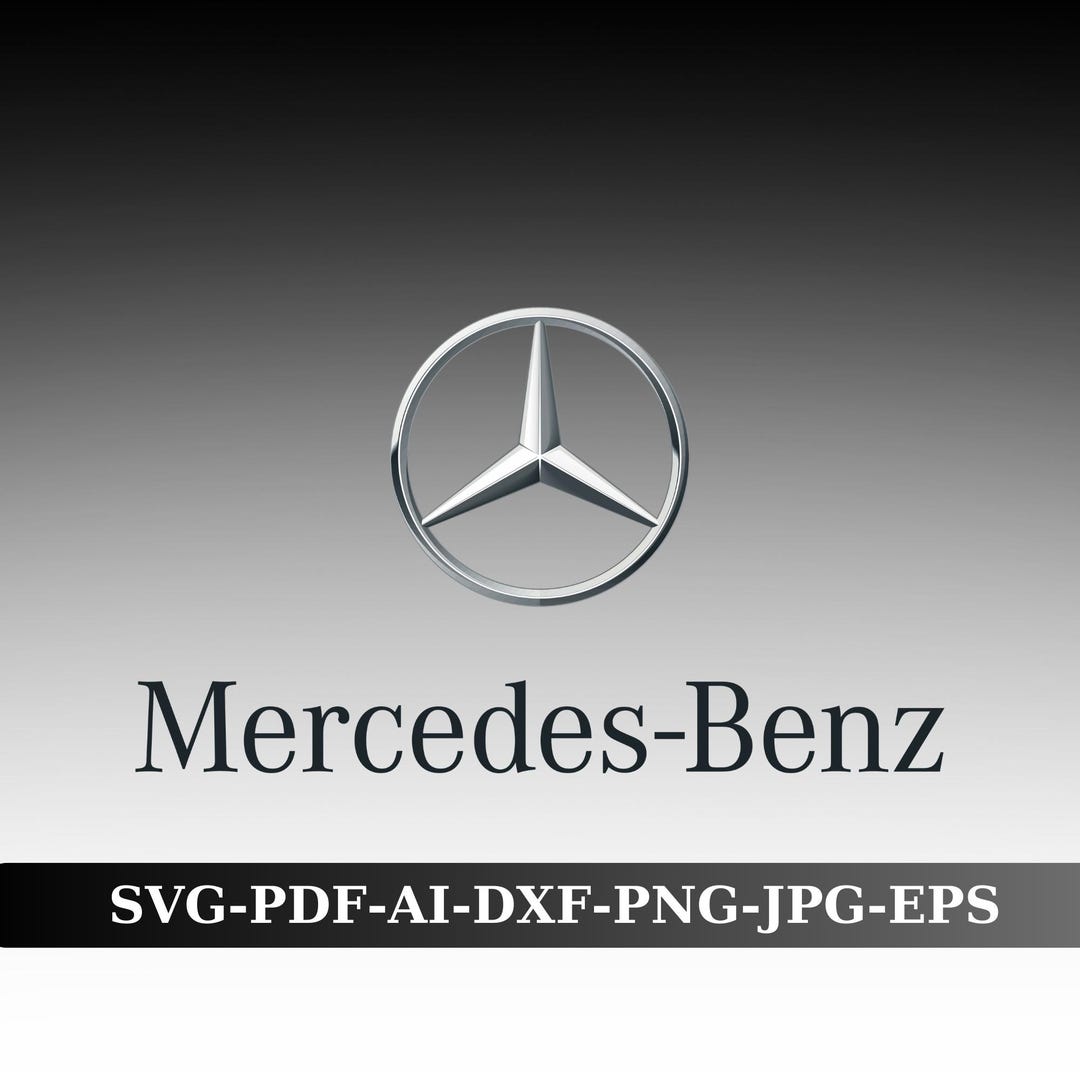 Mercedes Benz Svg Logo- Amg- Svg Download File- Vector File - Etsy