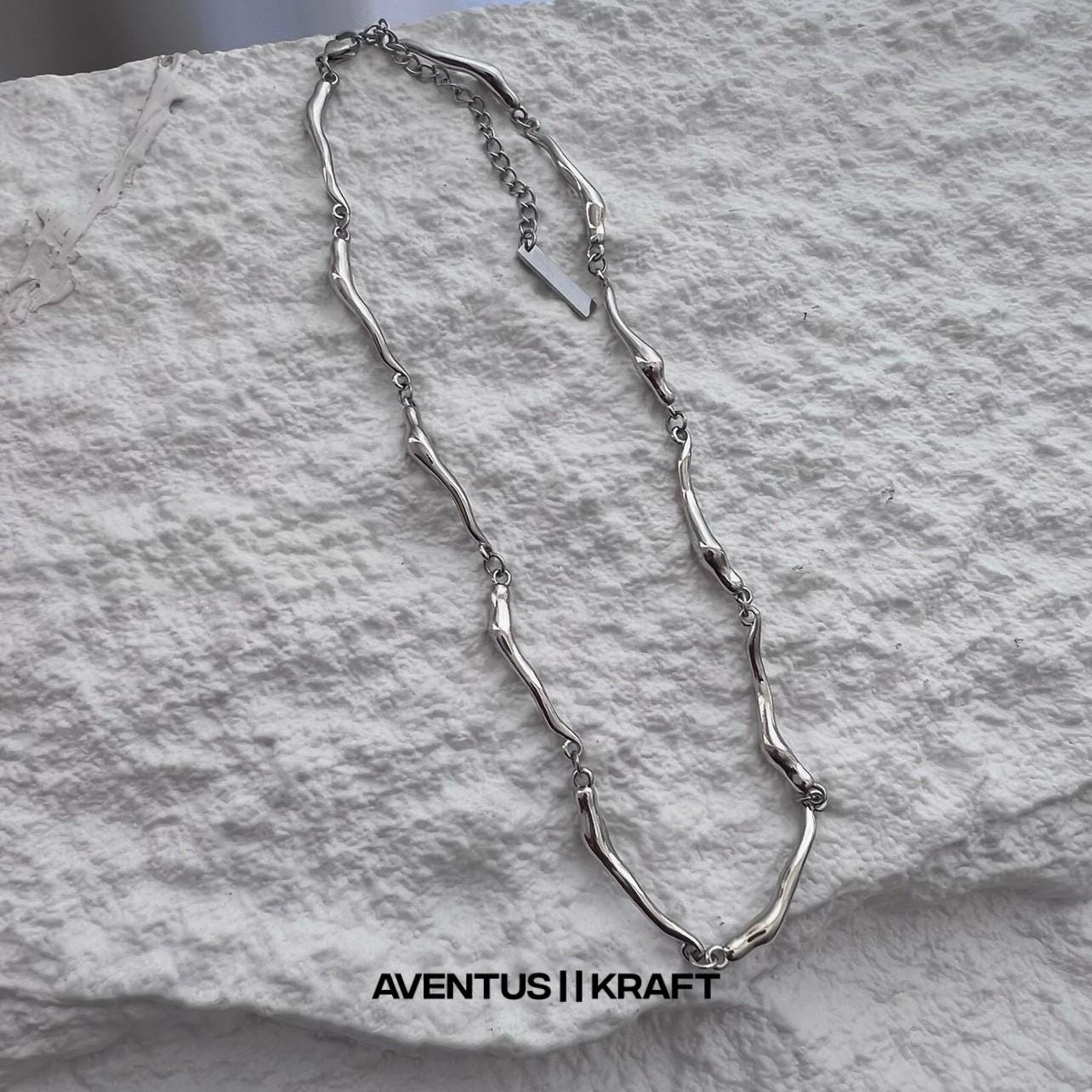 Liquid Chain Fluid Minimalistic Jewelry | Aesthetic Gothic Adjustable ...
