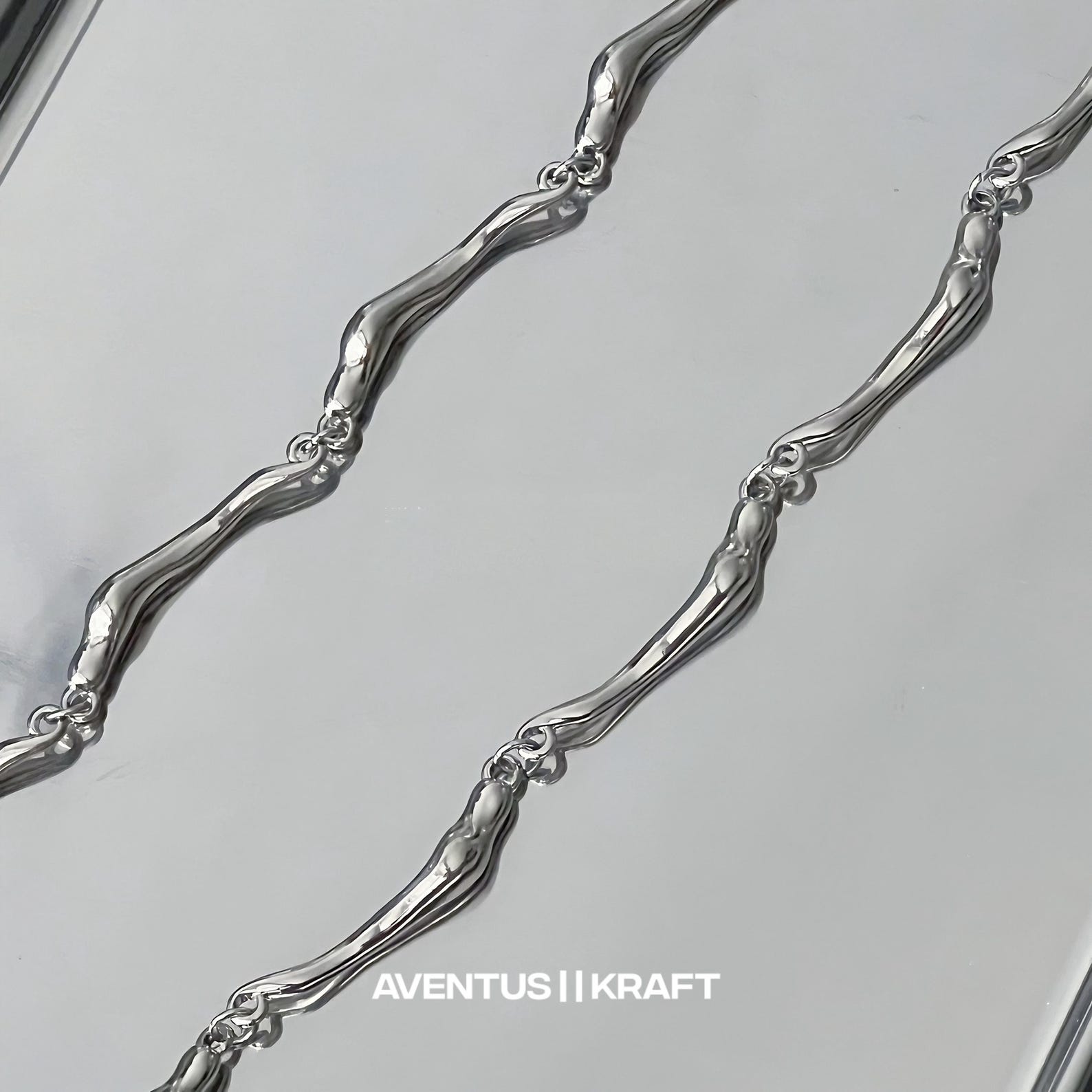 Liquid Chain Fluid Minimalistic Jewelry | Aesthetic Gothic Adjustable ...