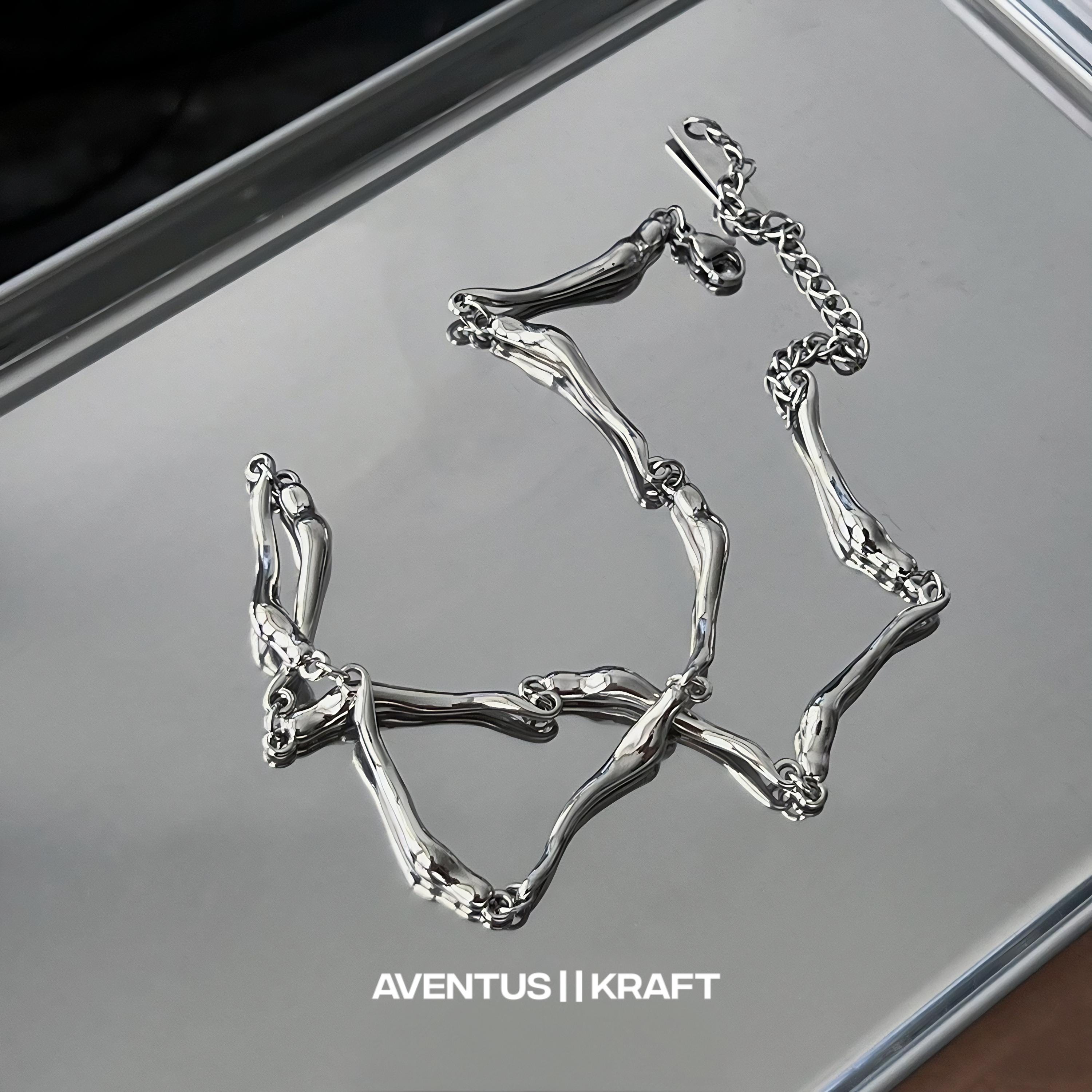Liquid Chain Fluid Minimalistic Jewelry | Aesthetic Gothic Adjustable ...
