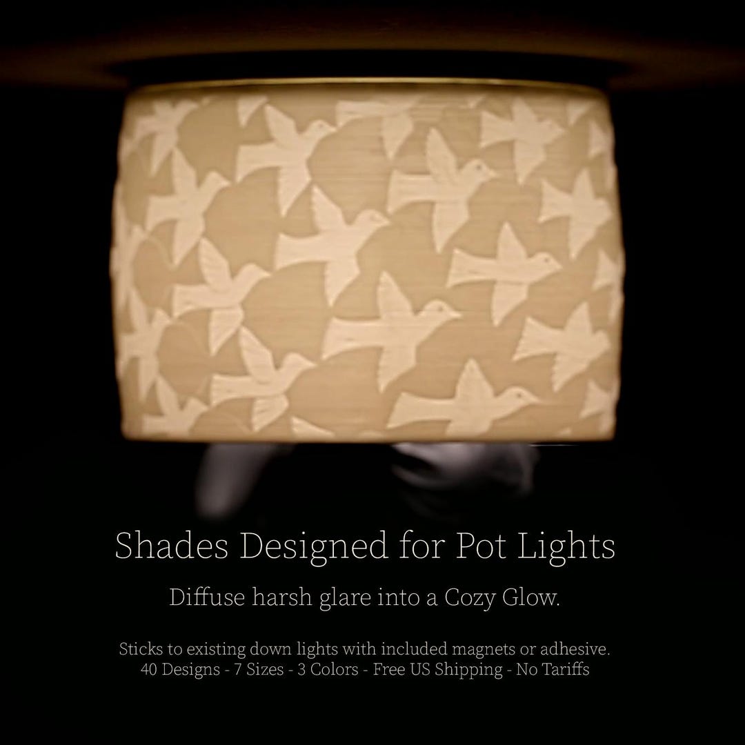 Pot Light Shade - Escherlon - Glare Reduction Shade for Recessed ...