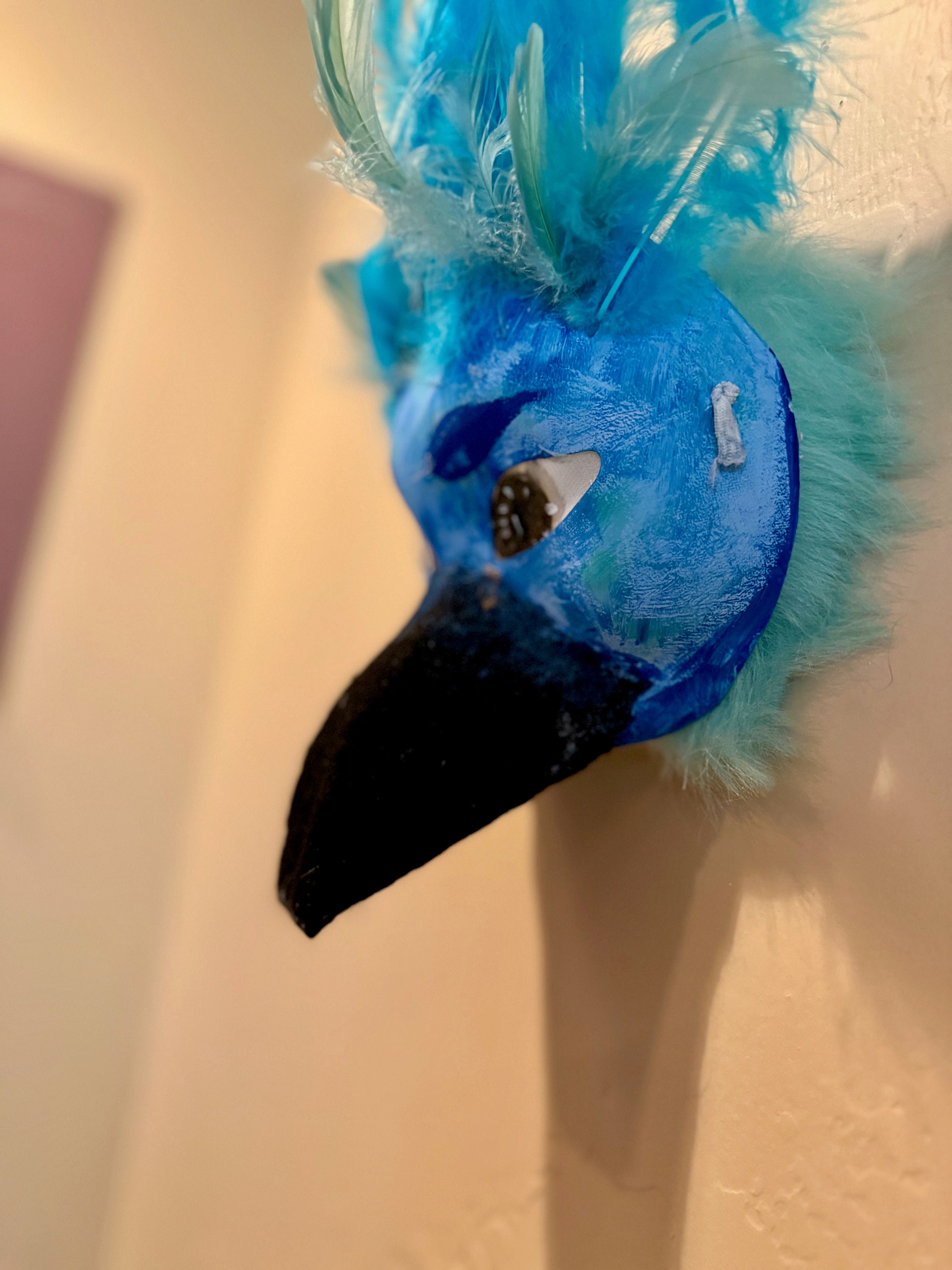 Therian/furry Spix's Macaw Mask - Etsy