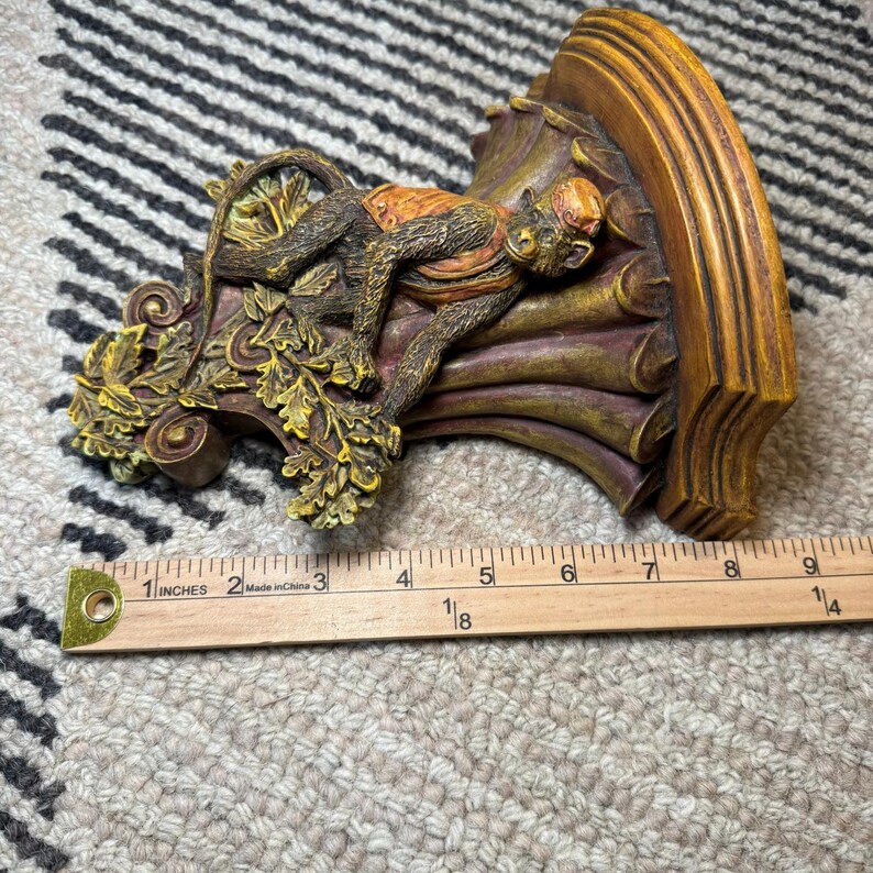 Vintage 1999 CBK Monkey Wall Shelf Corbel Jungle Safari Decor Resin - Etsy