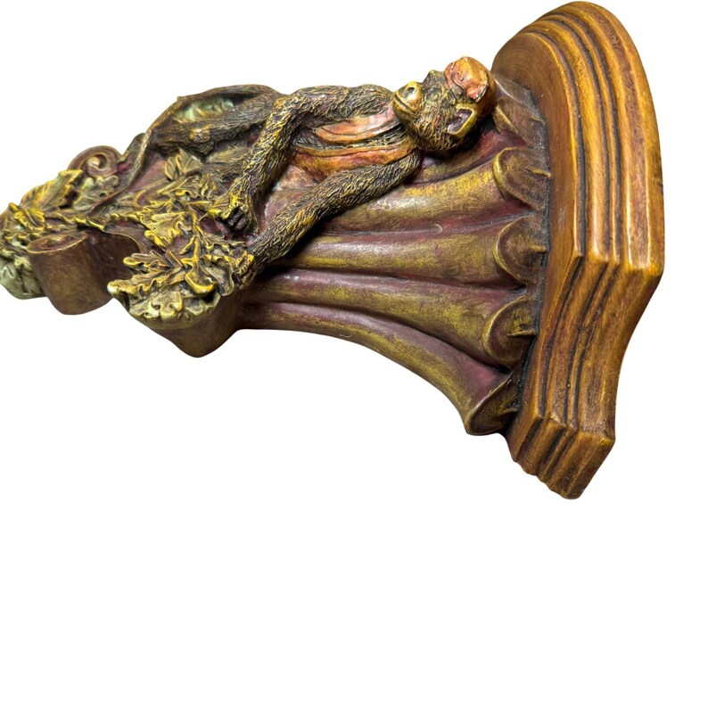 Vintage 1999 CBK Monkey Wall Shelf Corbel Jungle Safari Decor Resin - Etsy