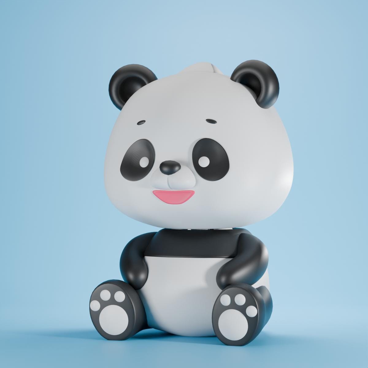 Adorable Panda, STL File for 3D Printing, Panda Flexi - Etsy
