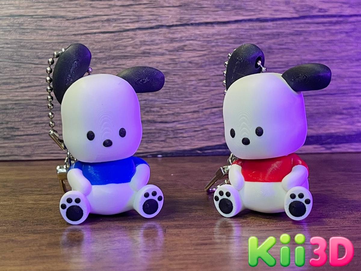 Mochidog - Adorable Dog Keychain 3D Model (STL/3MF Files) by Kii3d - Etsy