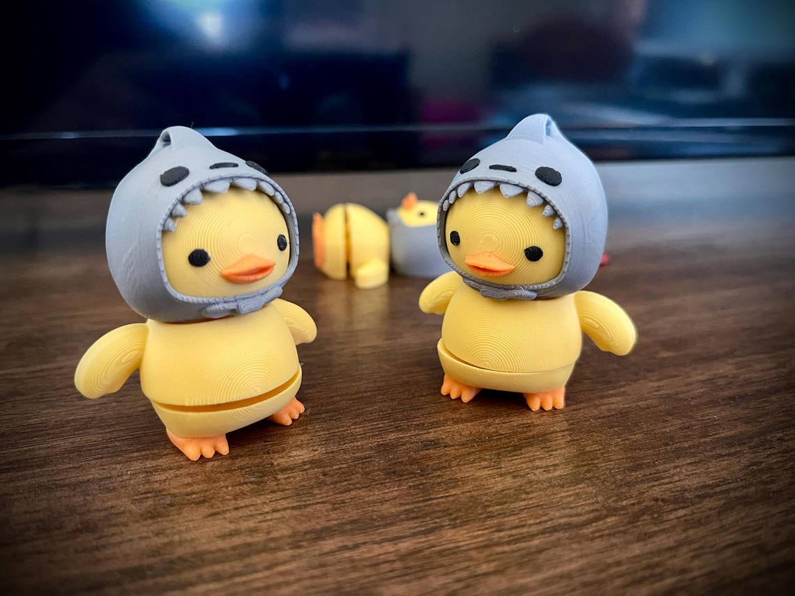 Sharky Duck , STL File for 3D Printing, Duck Flexi - Etsy