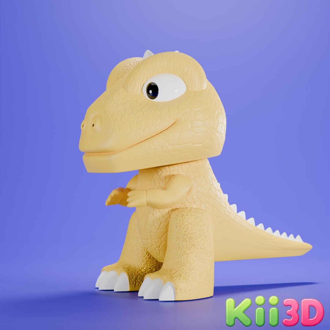 Tiny T-rex Adorable Dinosaur 3D Model Printing File - Etsy