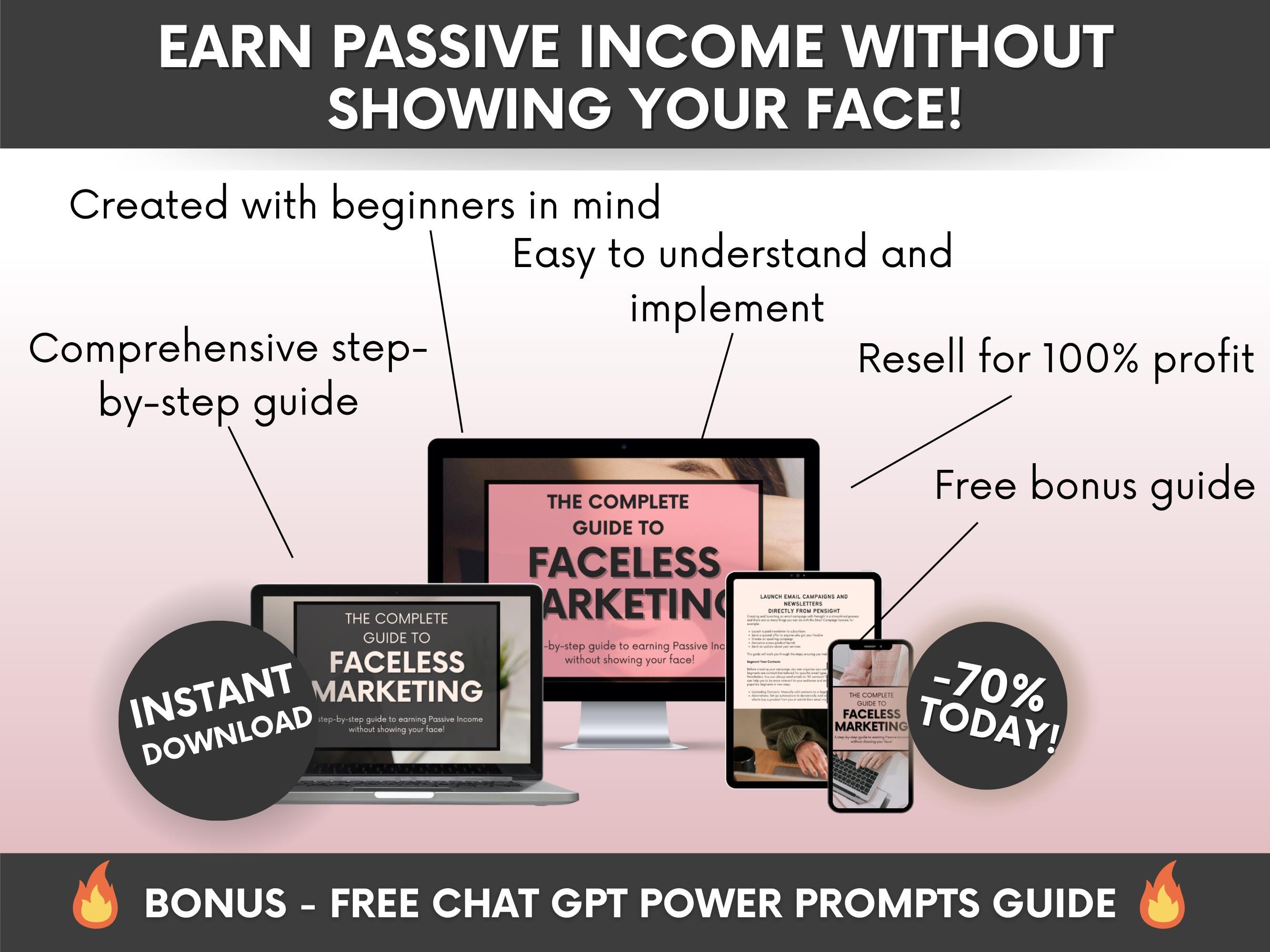 The Complete Guide to Faceless Digital Marketing Ebook With PLR and MRR ...