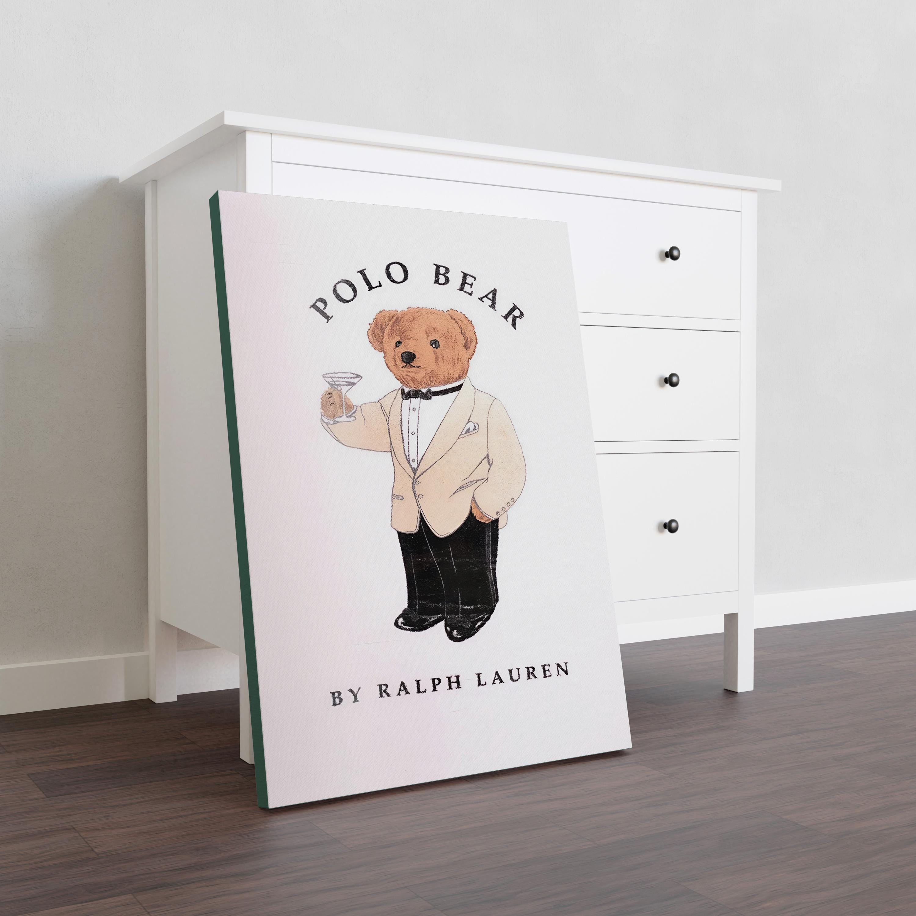 Polo Bear Poster,vintage Fashion Magazine Poster,printable Polo Ralph ...
