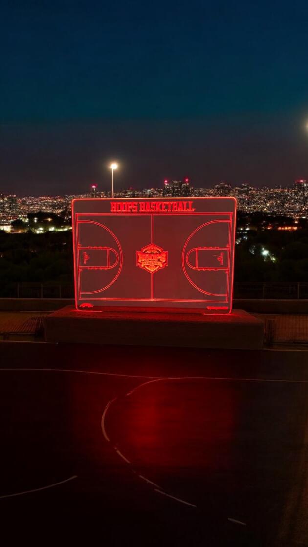 Personalized LED Basketball Tactic Board – Custom Engraved Court Design ...