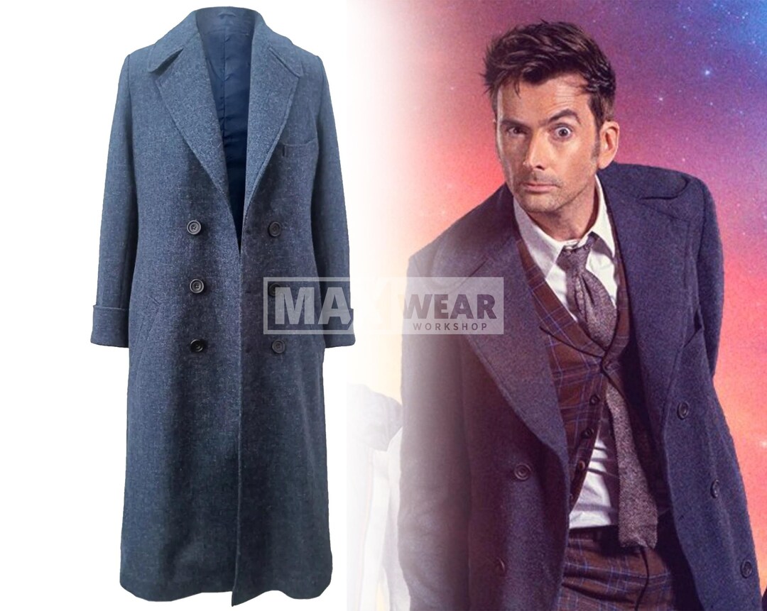 Doctor Who 14th Doctor Overcoat David Tennant Inspired Long Wool Coat ...
