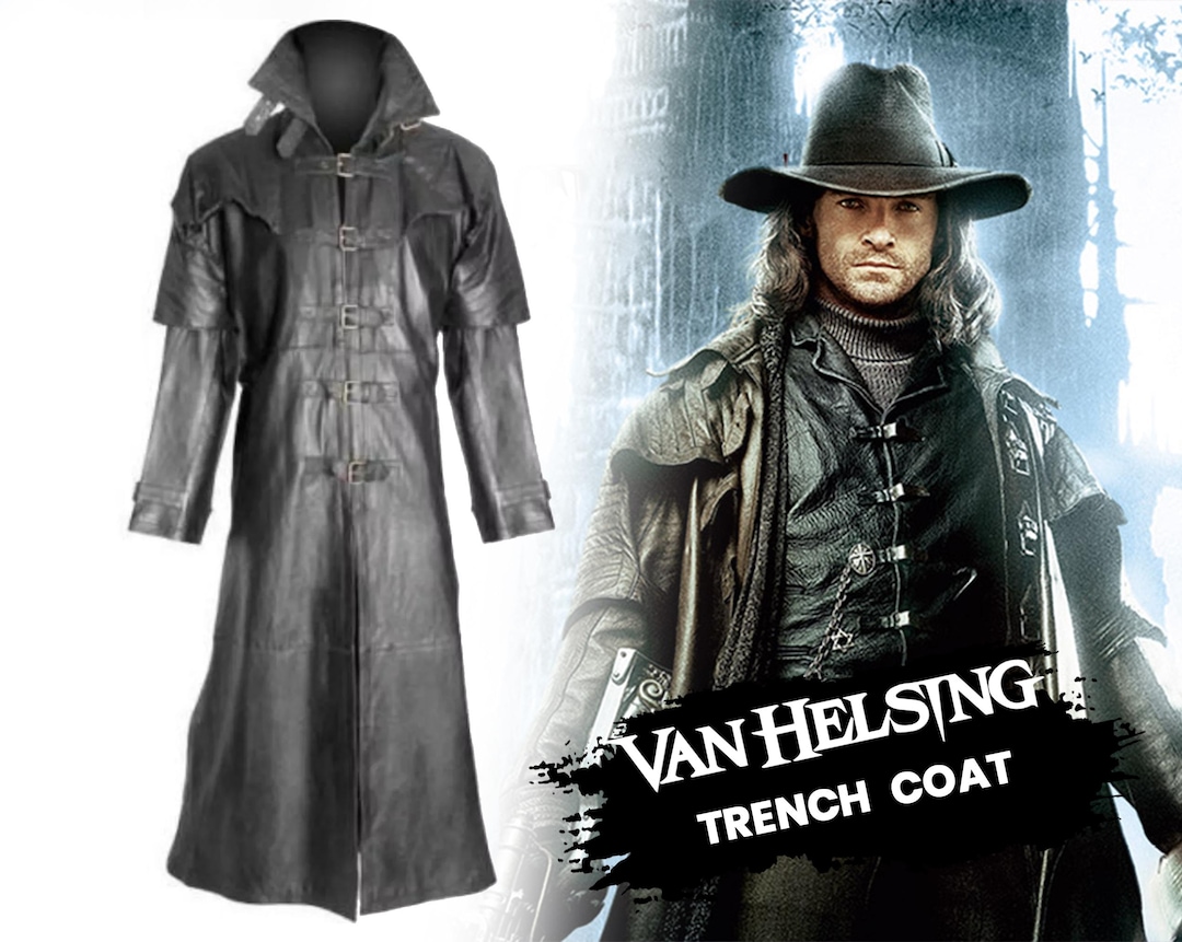 Van Helsing Costume Hugh Jackman Cosplay Men's Steampunk Gothic Leather ...