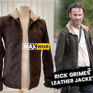 The Walking Dead Rick Grimes Jacket Cosplay Costume Screen Accurate ...