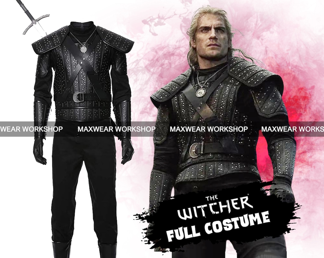 The Witcher Costume Geralt Cosplay TV Series Witcher Outfit Leather ...