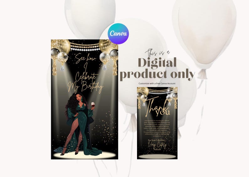 Very Demure Animated Birthday Invitation - Editable Birthday Party ...