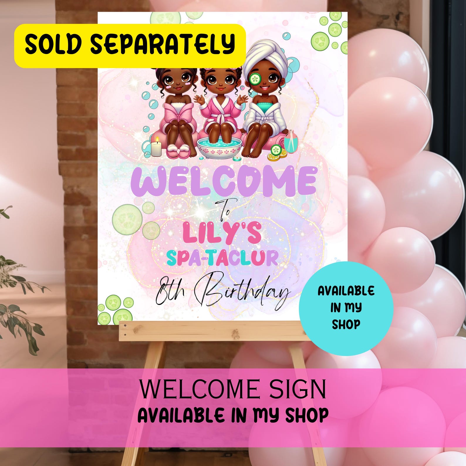 Editable Kids Spa Menu Template | Printable Spa Party Menu for Girls ...