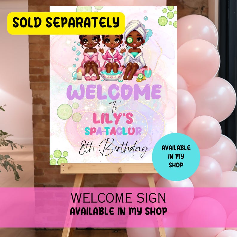 Editable Kids Spa Menu Template | Printable Spa Party Menu for Girls ...