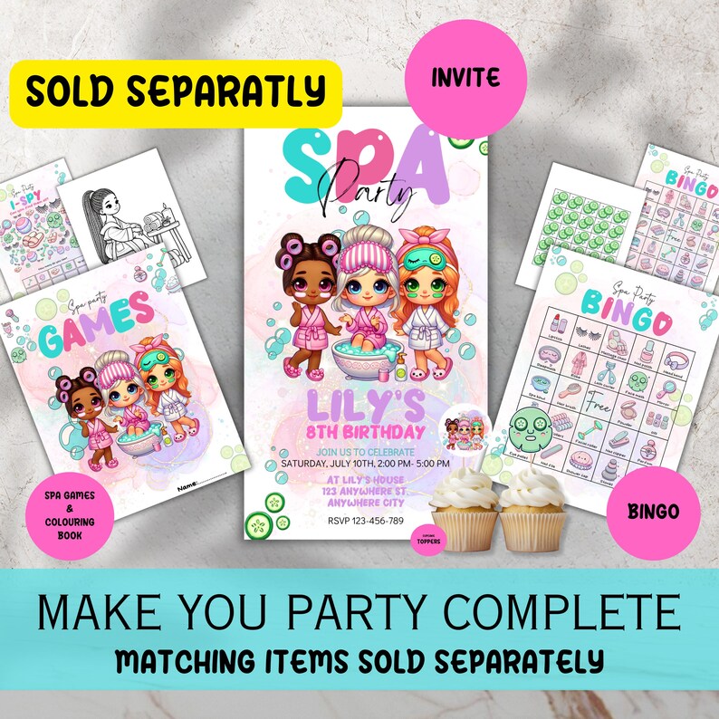 Editable Spa Party Welcome Sign, Girls Spa Birthday Printable, Kids ...