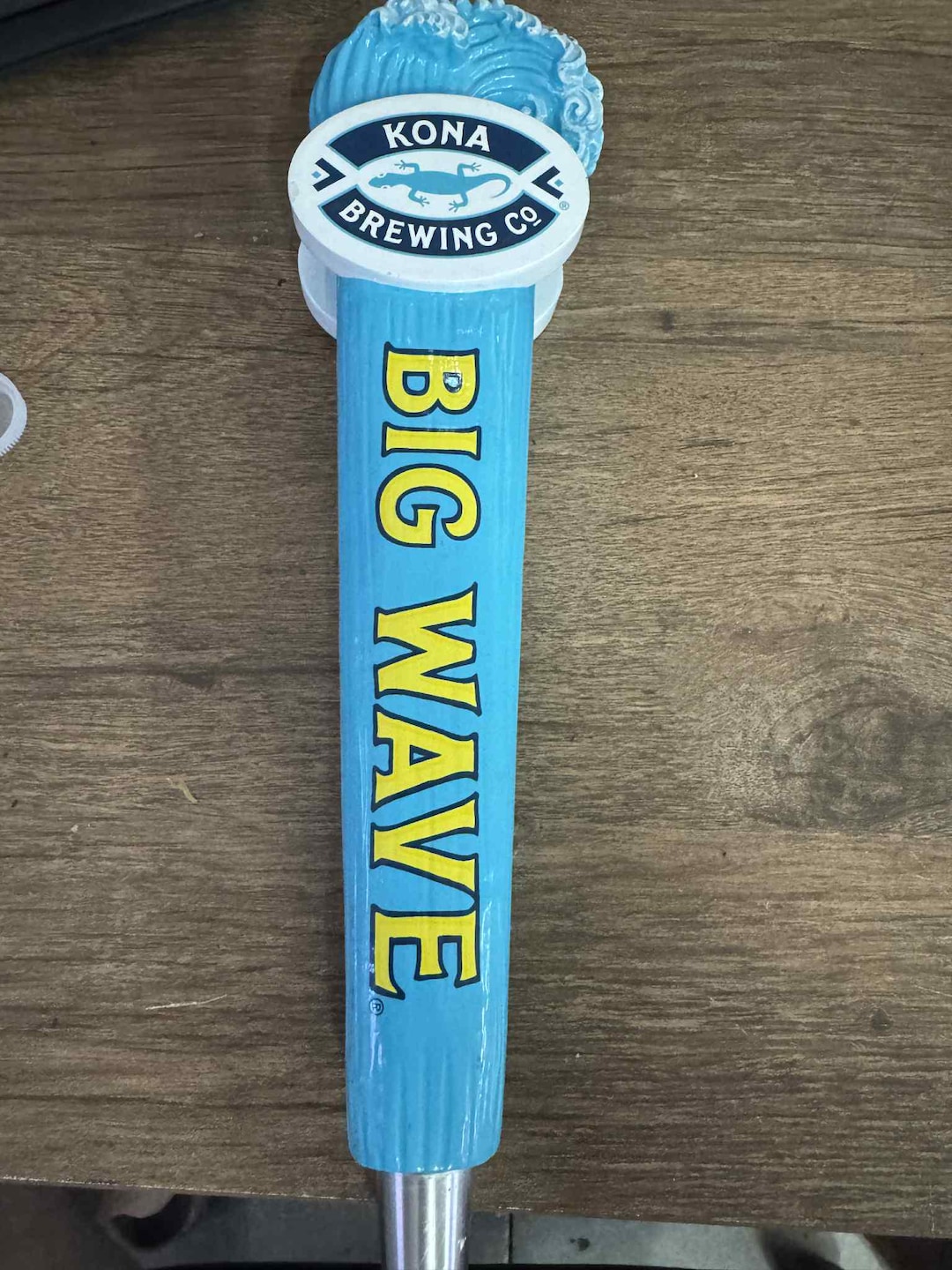 Used Kona Brewing Co. BIG WAVE Golden Ale Beer Tap Handle - Authentic ...