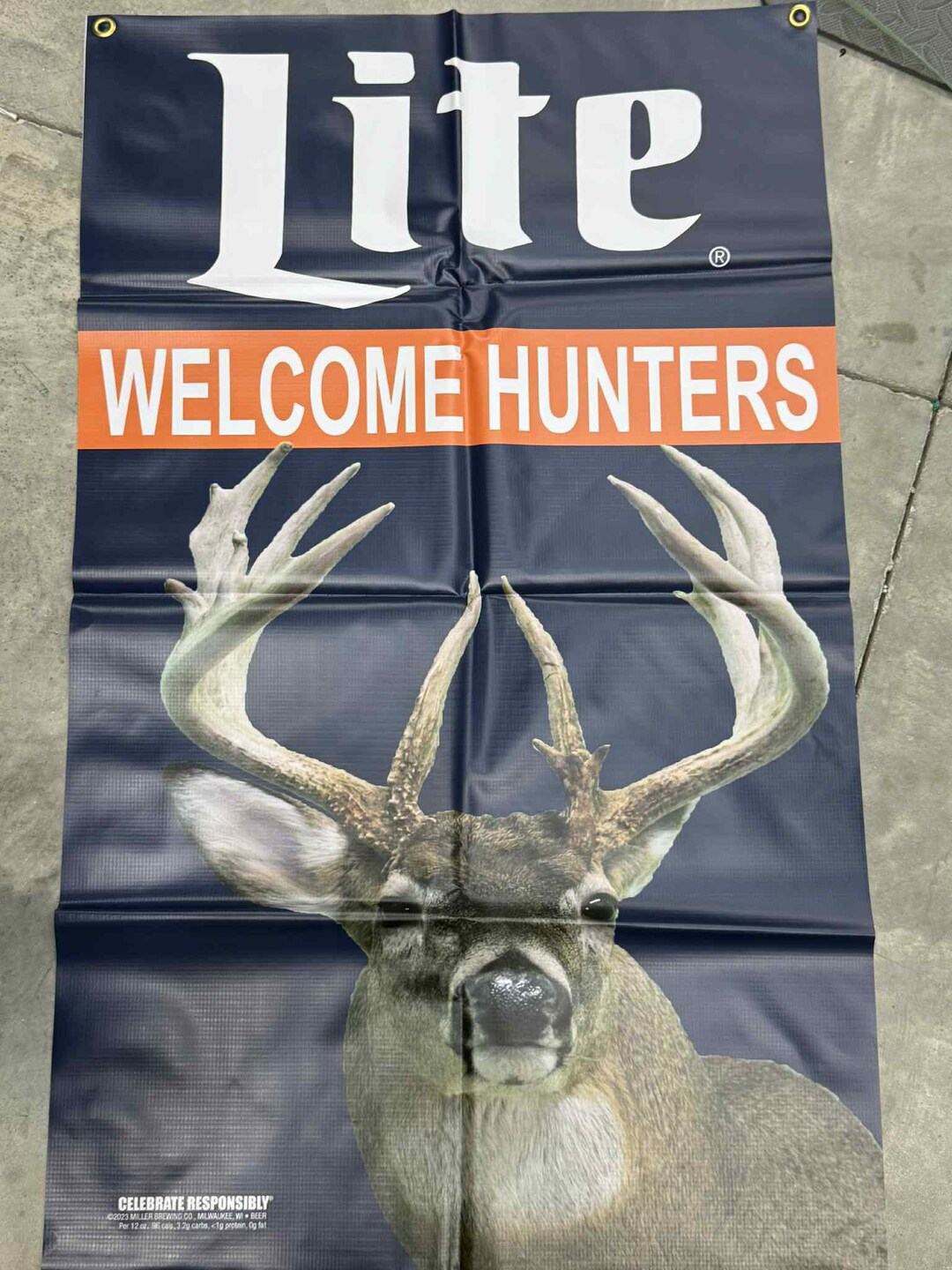 Miller Lite Deer Hunters Banner 24"x40" Vinyl Man Cave Decor - Etsy