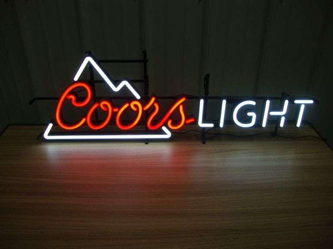 Coors Light LED Sign – 39"x13" – Bright Bar Light – Man Cave Decor ...