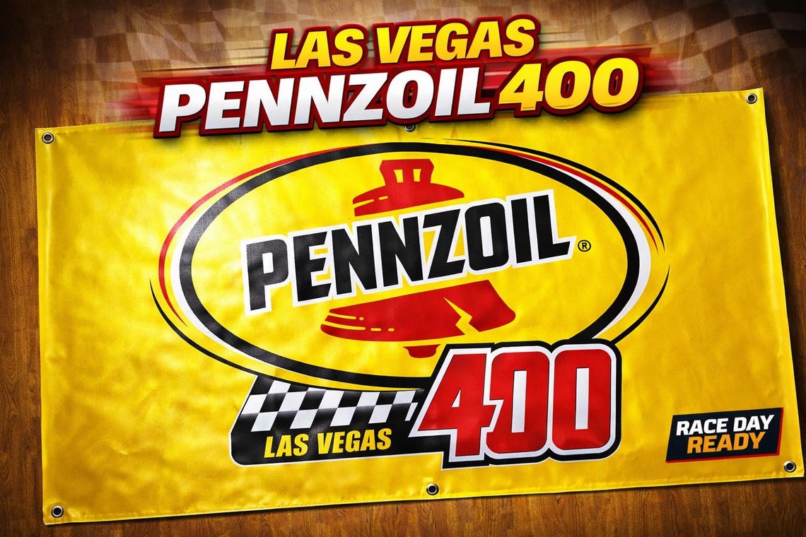 NASCAR Racing Banner 3x5ft - Penzoil Las Vegas 400 Decor - Etsy