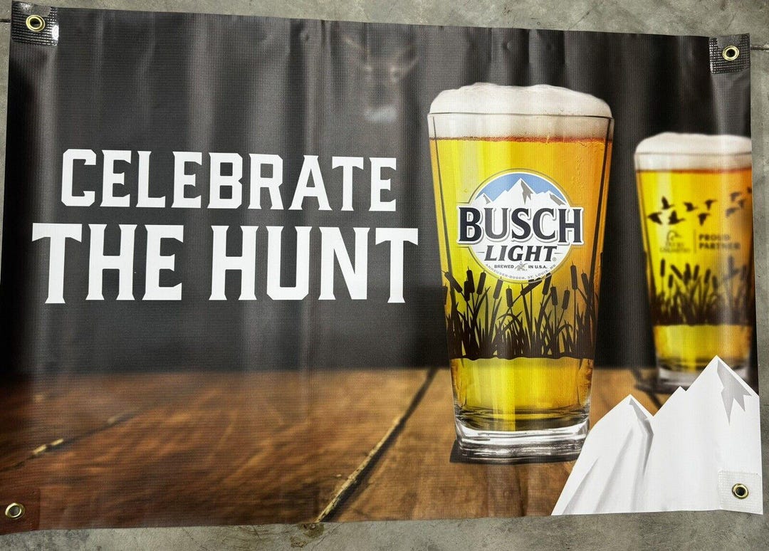 NEW Busch / Busch Lite Hunting - Celebrate the Hunt 2x3ft Banner - Etsy