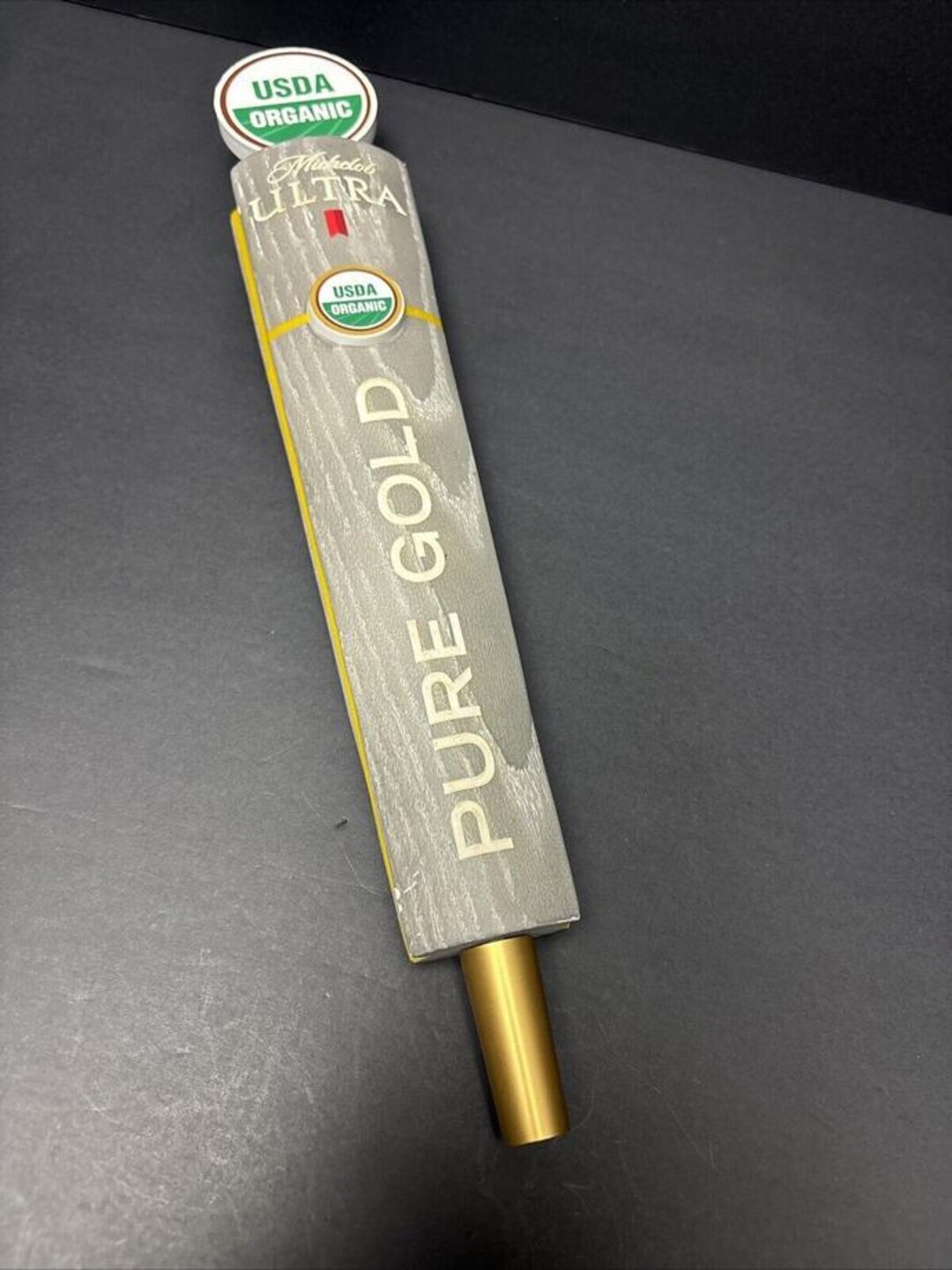Michelob Ultra Pure Gold Organic Beer Tap Handle - USDA Organic - Bar ...