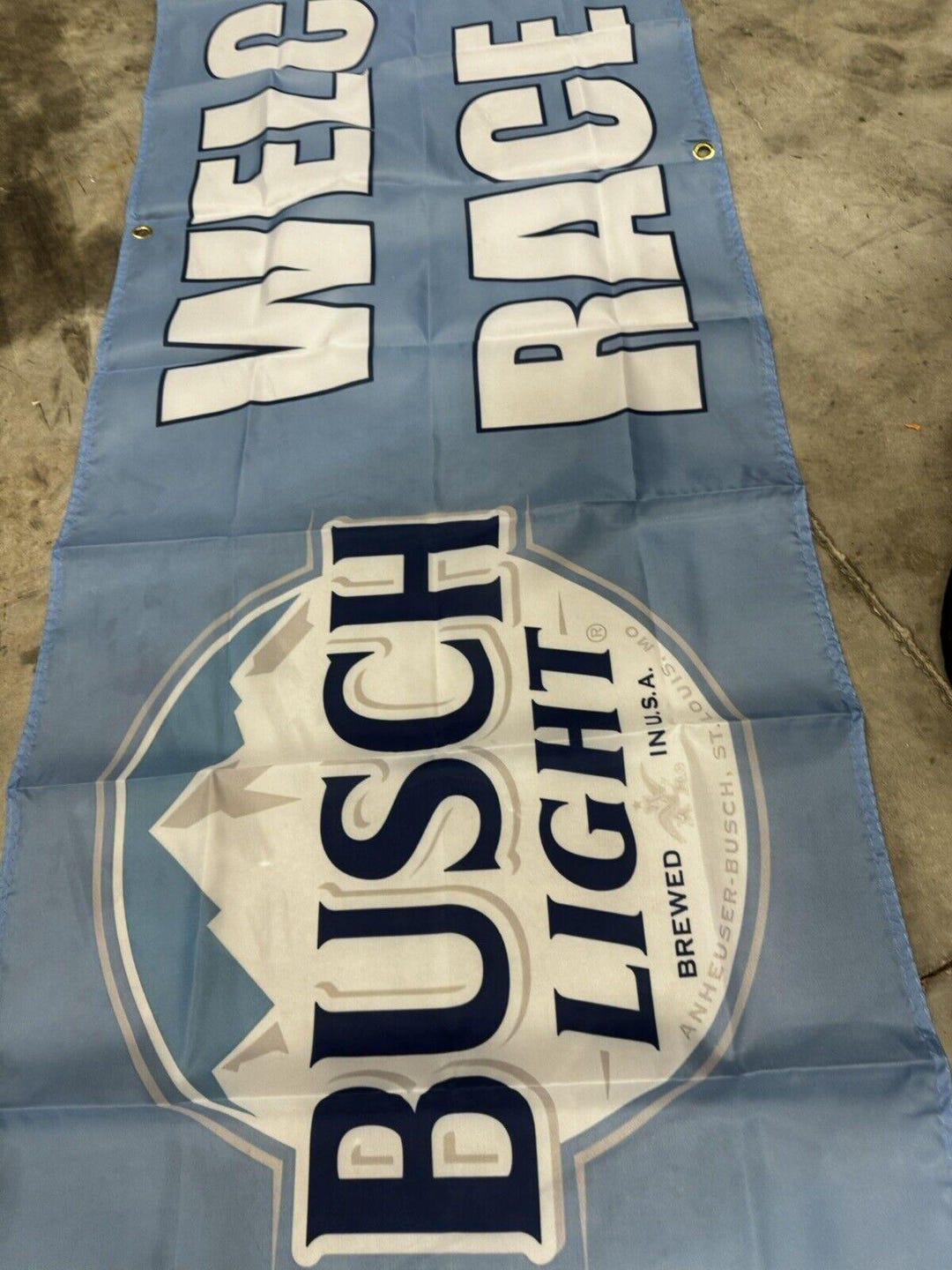 Busch Light 'welcome Race Fans' Banner – 2'x8' – Perfect for Race Day ...