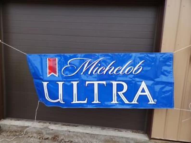 Michelob Ultra PVC Banner 3x8 Ft – Massive Beer Sign With Hanging ...