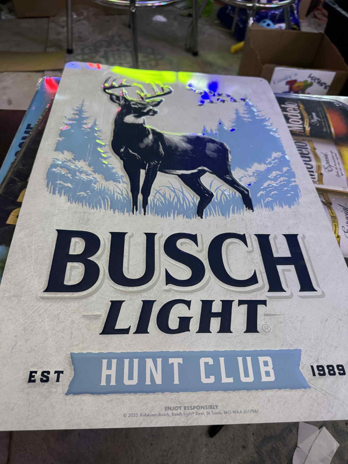 Rare Busch Light Hunt Club Metal Sign: Deer Hunting Decor - Etsy