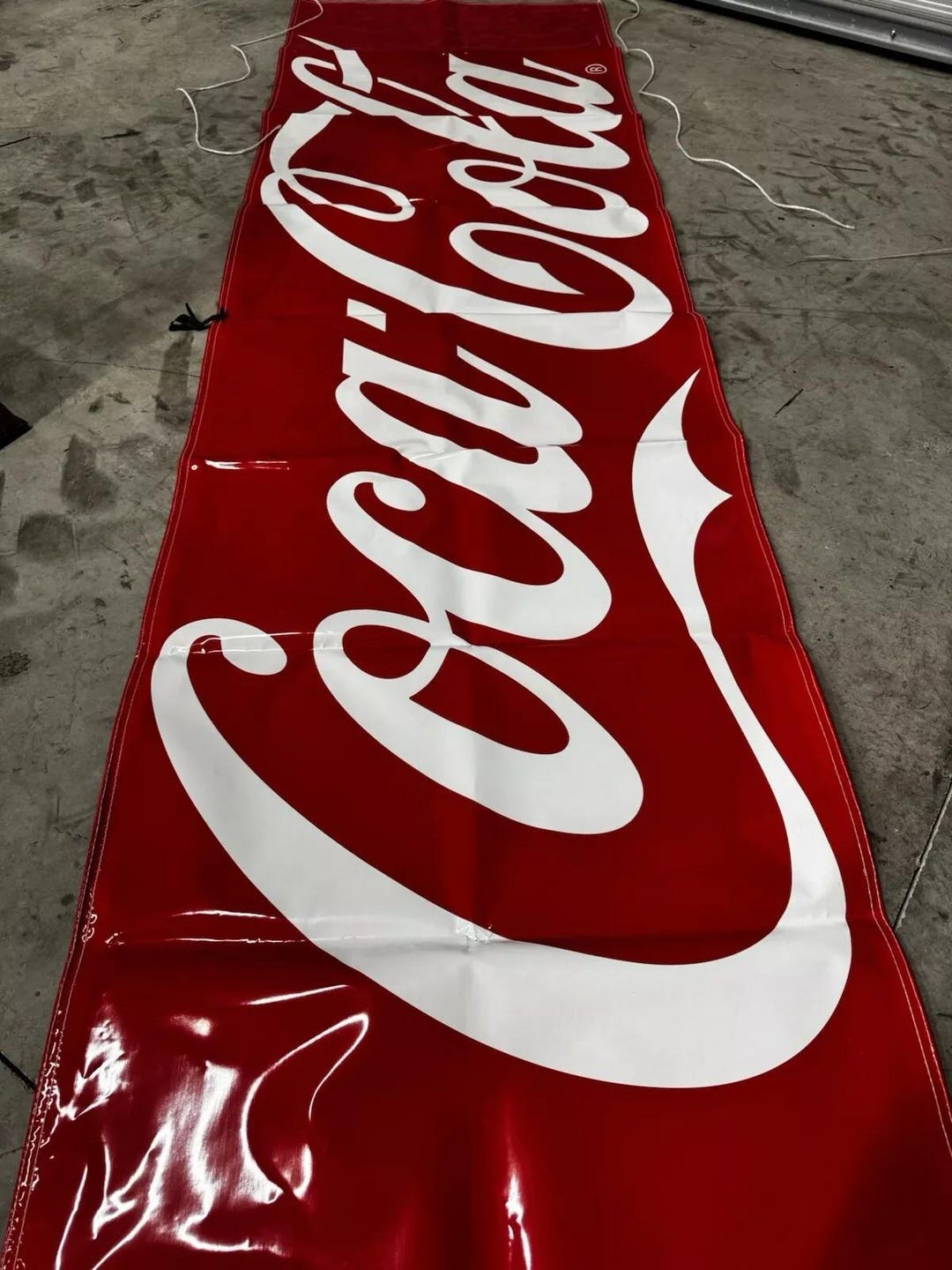 Coca-cola 3x10 Ft Banner With Strings – Classic & Iconic! - Etsy