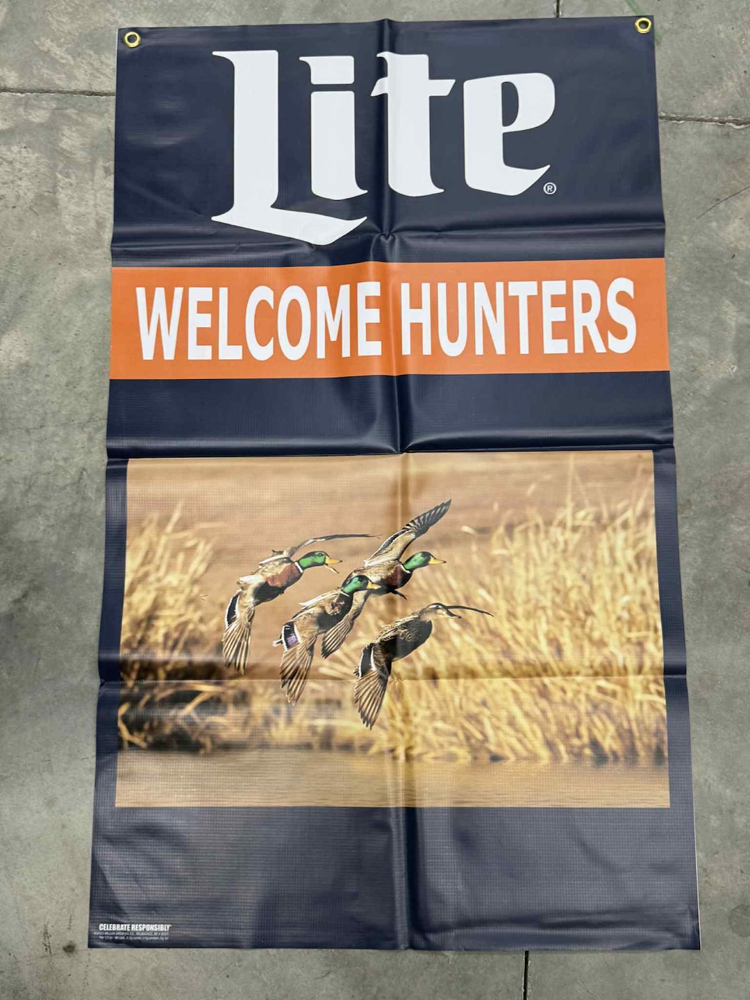 Miller Lite Welcome Duck Hunters Banner – 24"x40" Vinyl Beer Sign ...