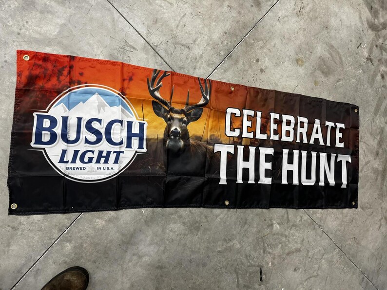 Busch Light Busch Beer Celebrate the Hunt Mancave Banner - Etsy